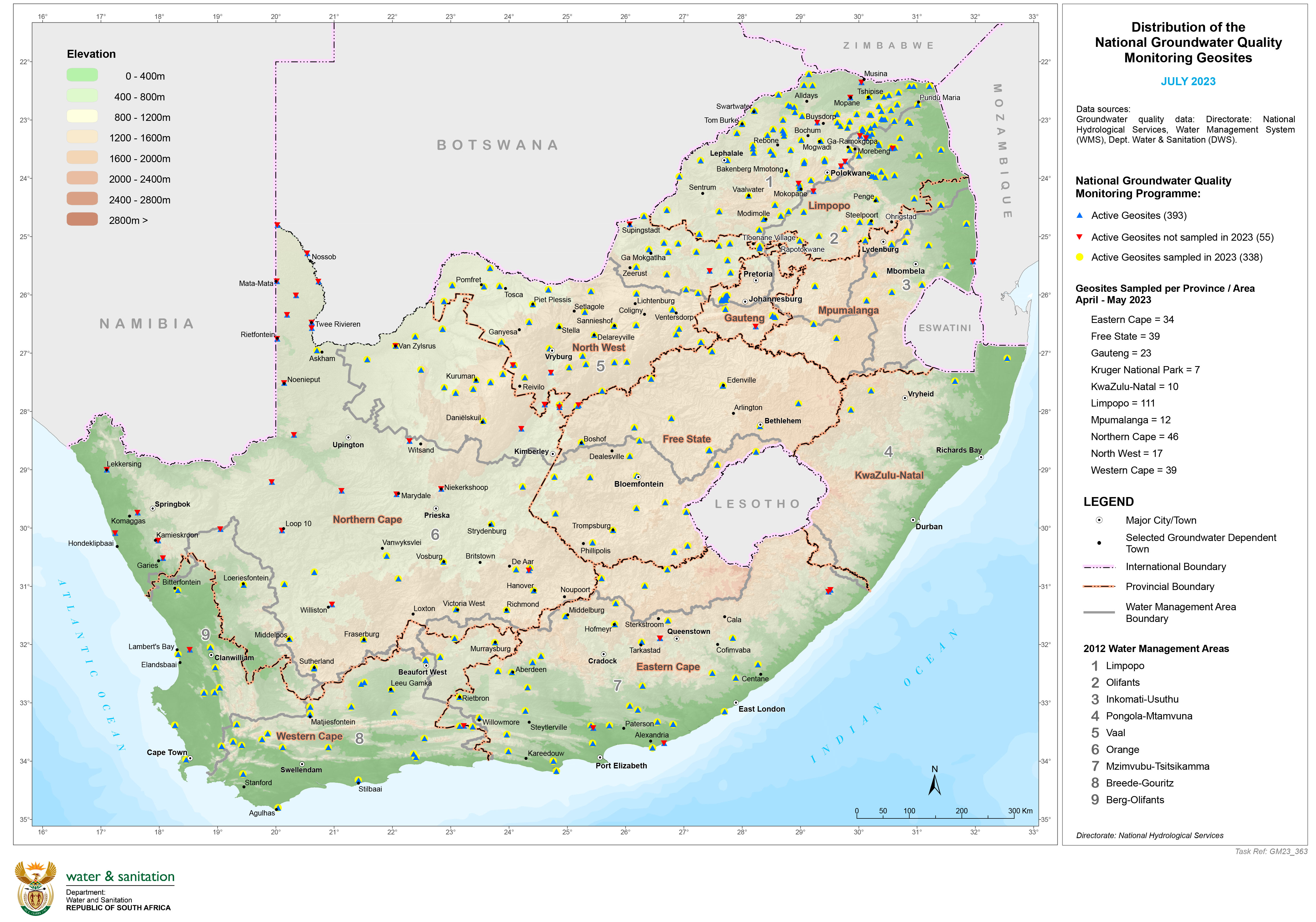 DWS: Groundwater - Dolomite Projects