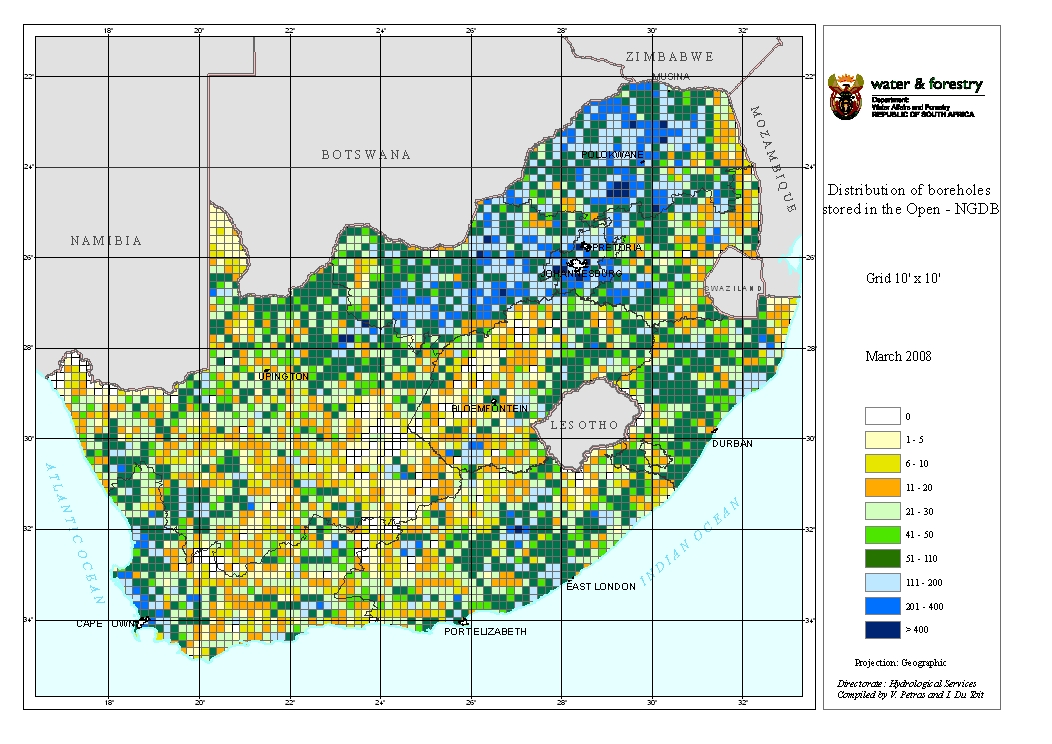 DWS: Groundwater - Borehole Distribution