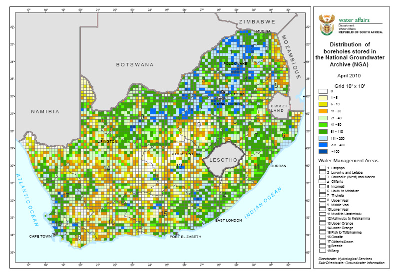 DWS: Groundwater - Borehole Distribution