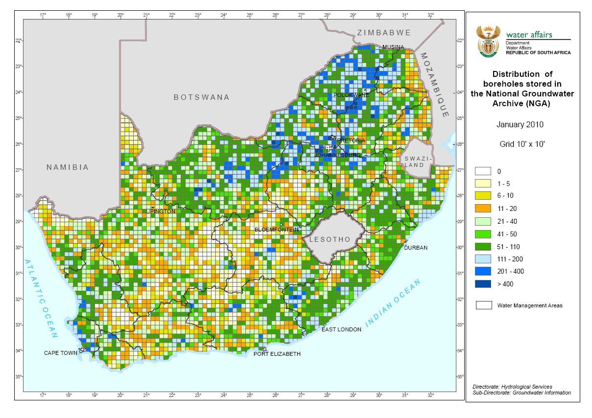 DWS: Groundwater - Borehole Distribution