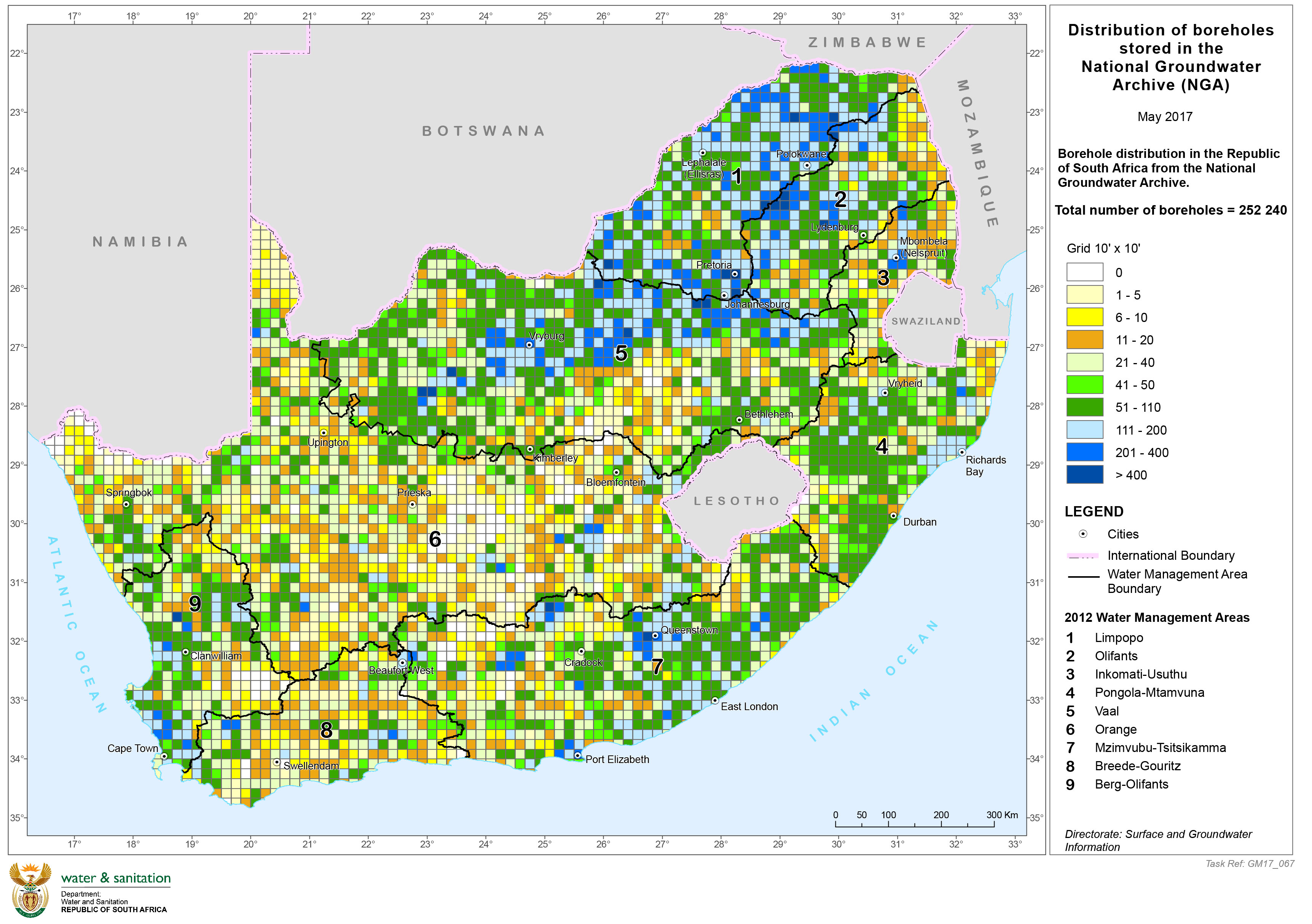 DWS: Groundwater - Borehole Distribution