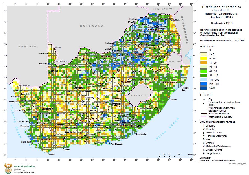 DWS: Groundwater - Borehole Distribution